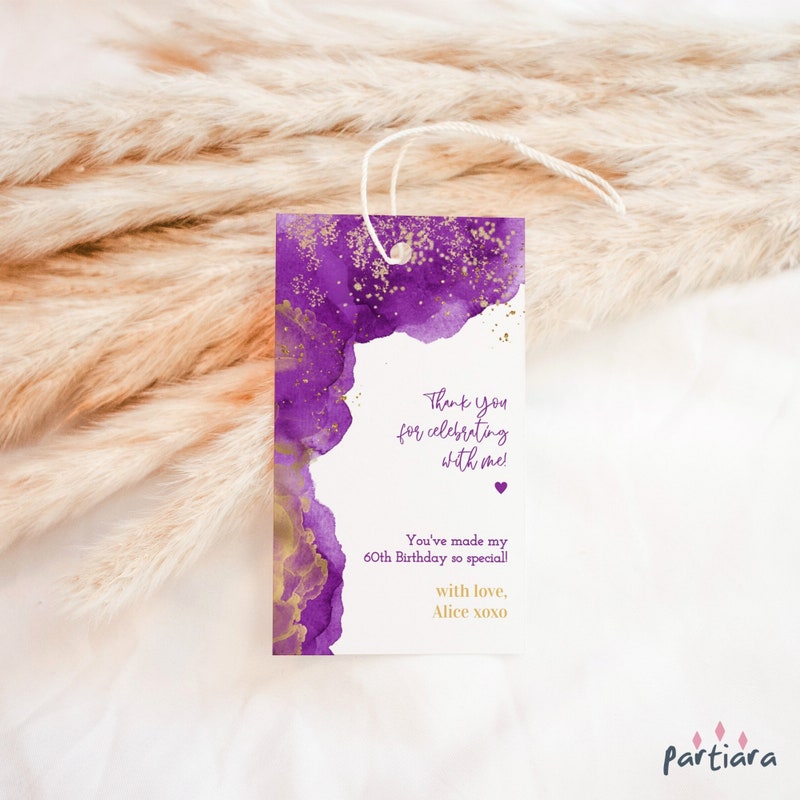 Purple Tags - Etsy