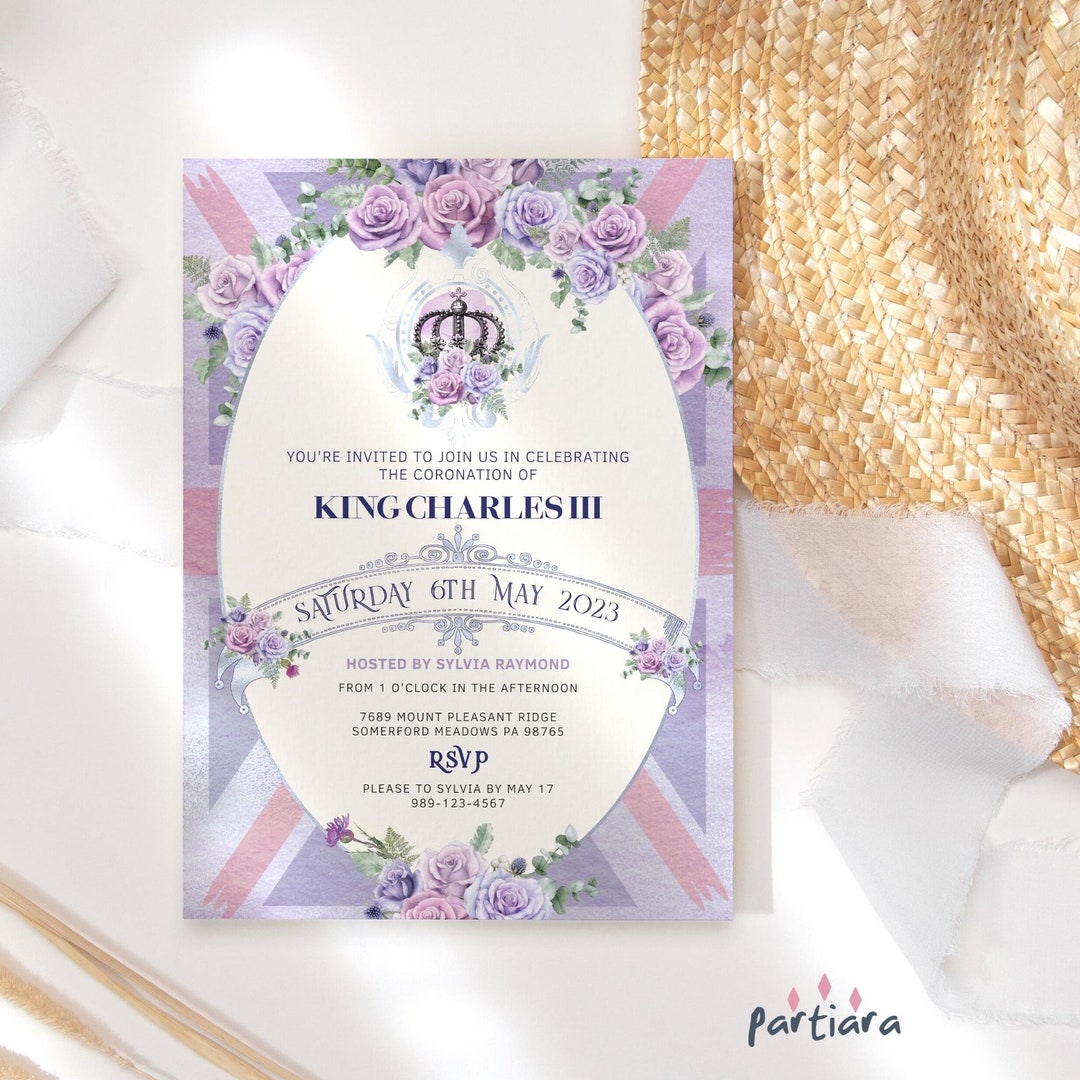 Kings Charles III Coronation Invite Printable Street Party Invitations ...