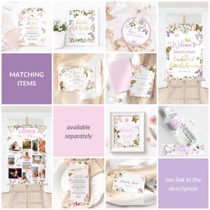 Floral Fairy Program Birthday Party Programs Printable Enchanted Garden ...