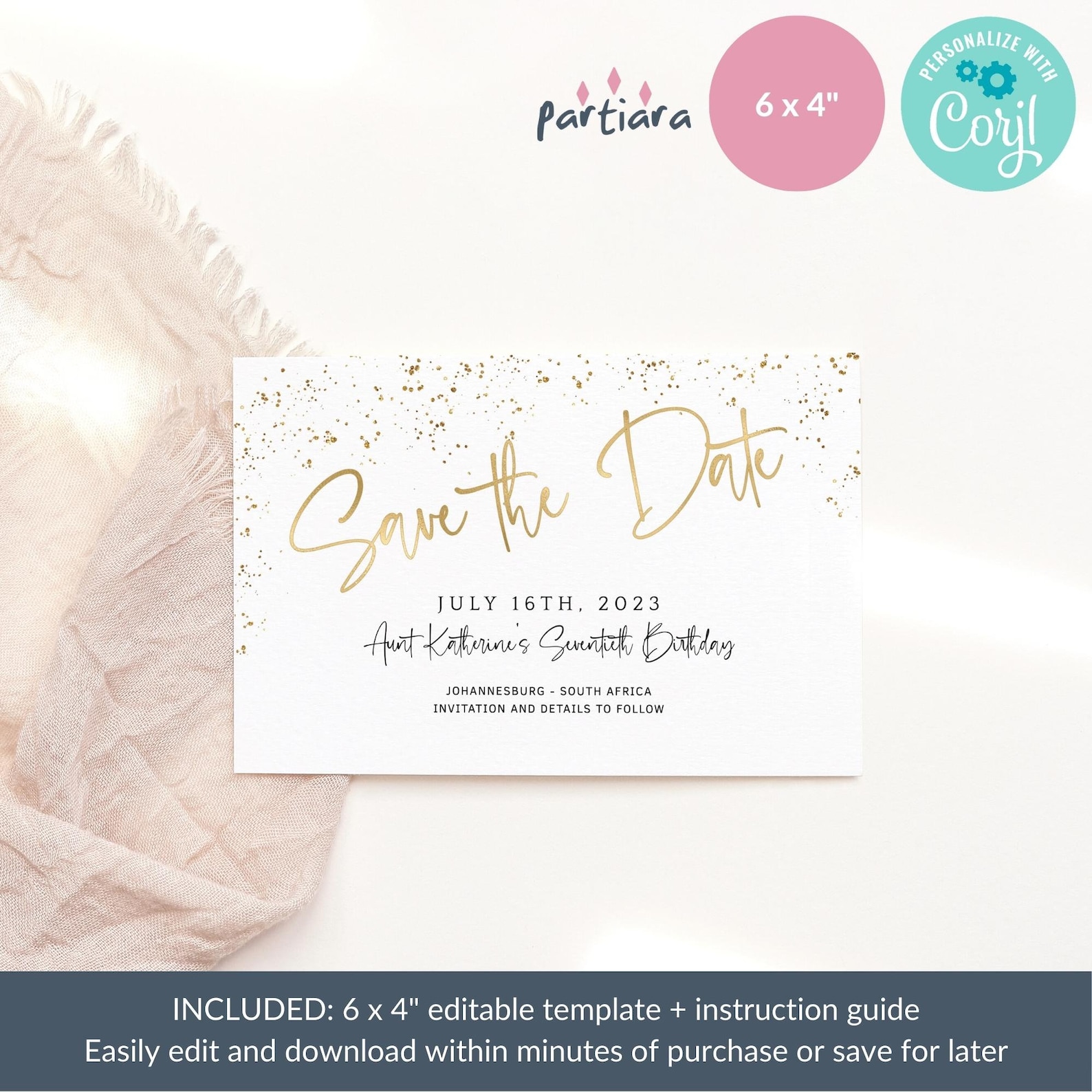 Save the Date Birthday Save Our Dates Ladies 70th Birthday Party ...