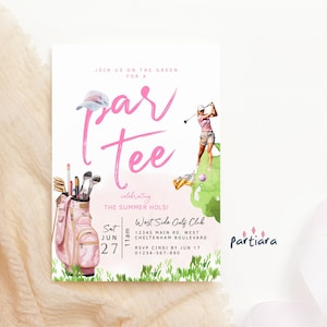 Ladies Golf Day Invitation, Birthday Golf Party Invites Printable, Teen ...