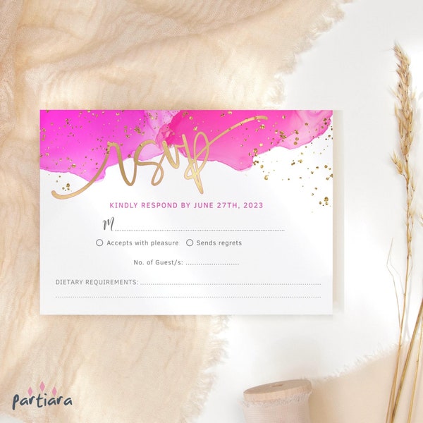 Birthday Rsvp Invitation - Etsy