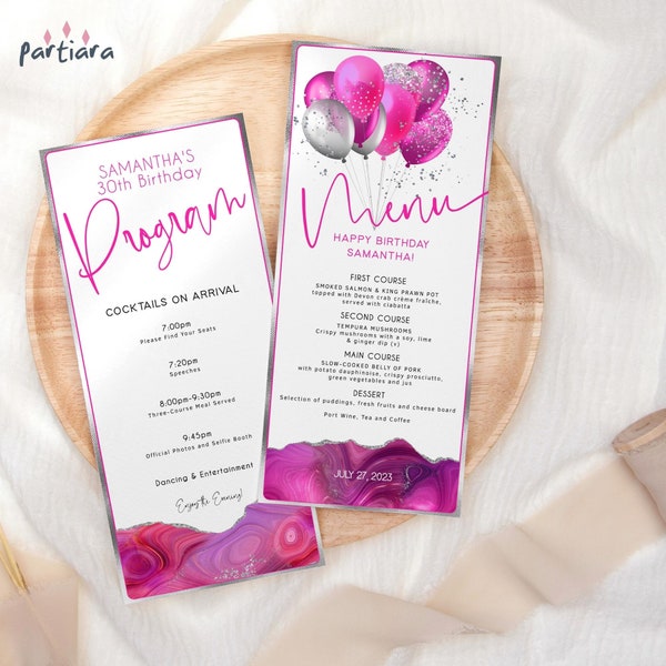 Retirement Dinner Program - Etsy