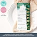 Editable Birthday Program Card Emerald Green and Gold Ladies Dinner ...