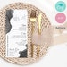 Black and Silver Food Menu Card Printable Birthday Table Menus Men or ...