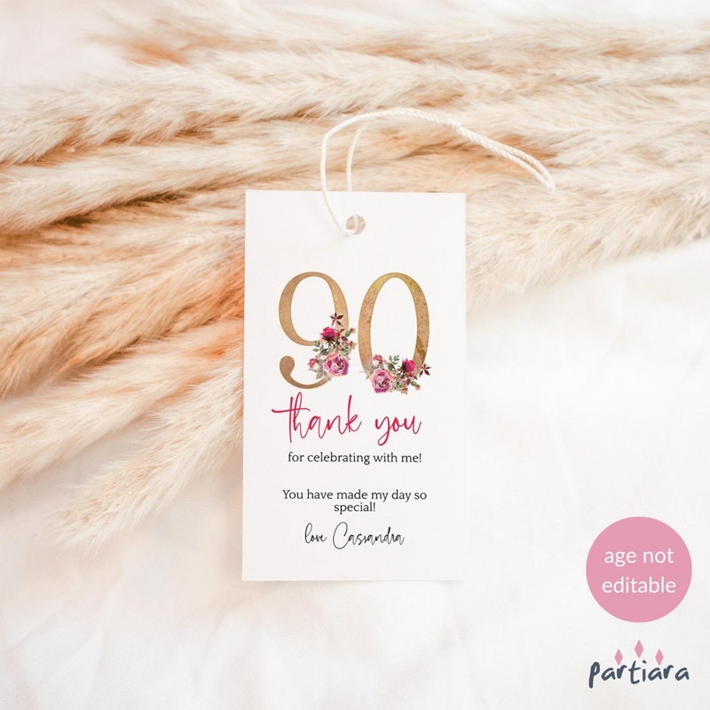 90th Birthday Labels - Etsy