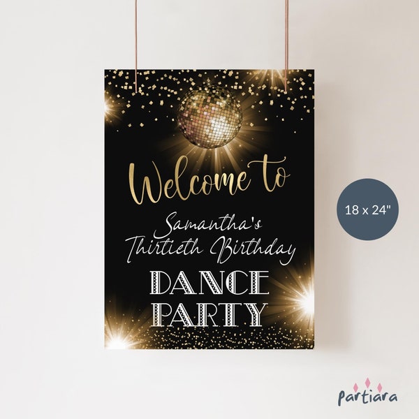 Disco Poster Birthday - Etsy