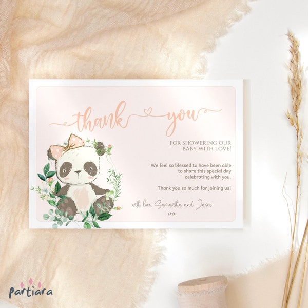 Panda Thank You - Etsy