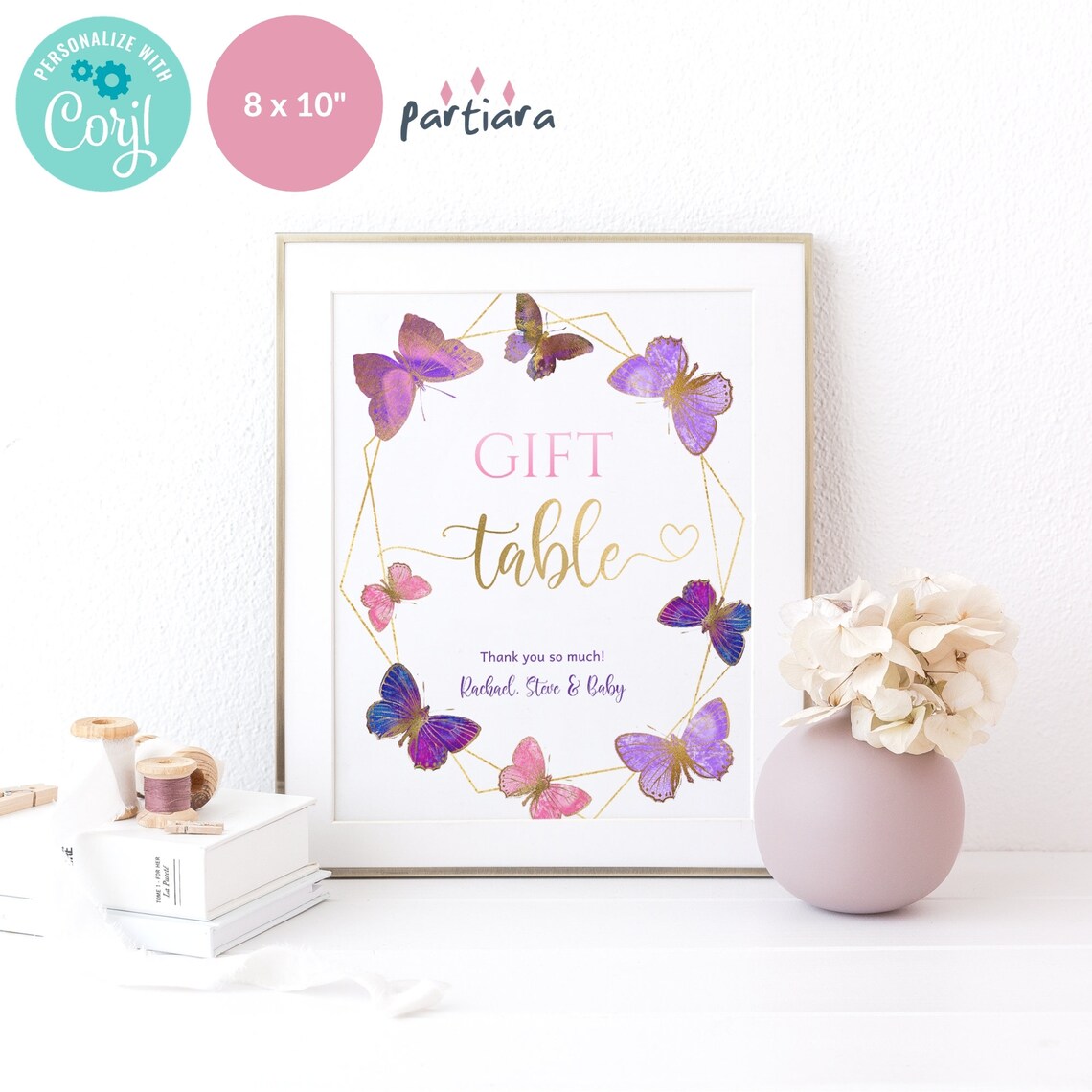 Baby Shower Gift Table Sign Printable Girl Baby Shower Party - Etsy