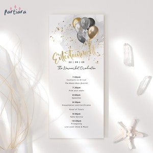 Entertainment Program Template, New Years Party Programs, Birthday ...