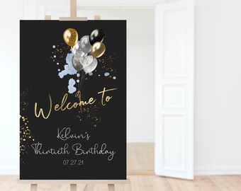 Birthday Welcome Poster | Etsy