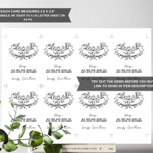 Editable Book Label Cards Personalized Library Book Labels | Etsy