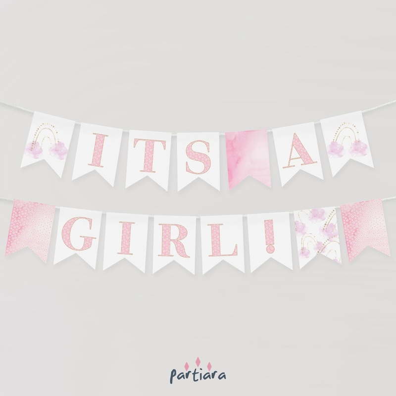 Its a Girl Banner - Etsy