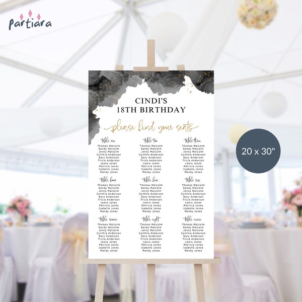 Graduation Party Seating Chart Sign - Etsy