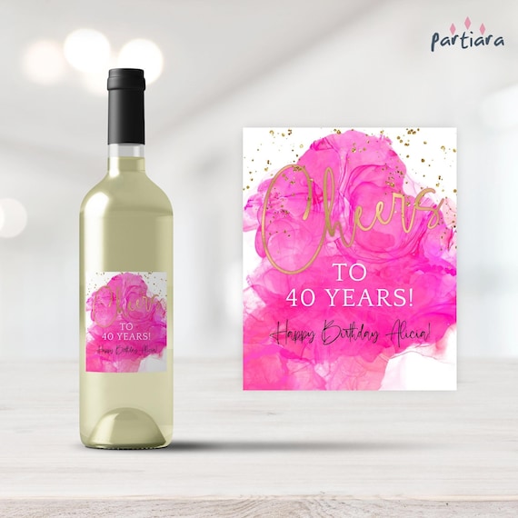 Hot Pink Labels Printable Printable 60th Birthday Cupcake Toppers,