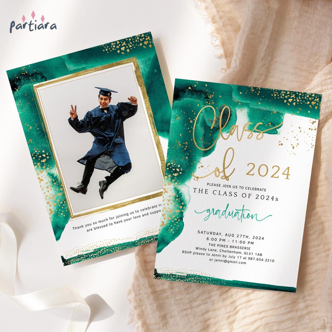 Graduation Party Invitation Class of 2022 2023 Editable Template ...
