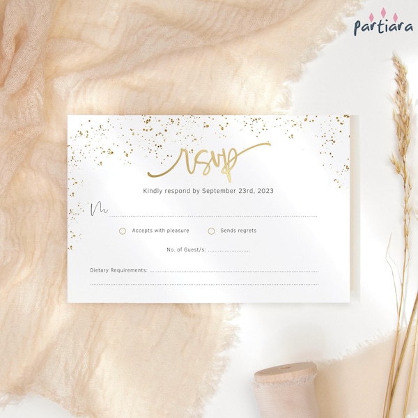 Christmas Party Rsvp Template - Etsy