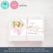 Birthday Gable Box Labels Girls Pastel Pink Green Gold - Etsy