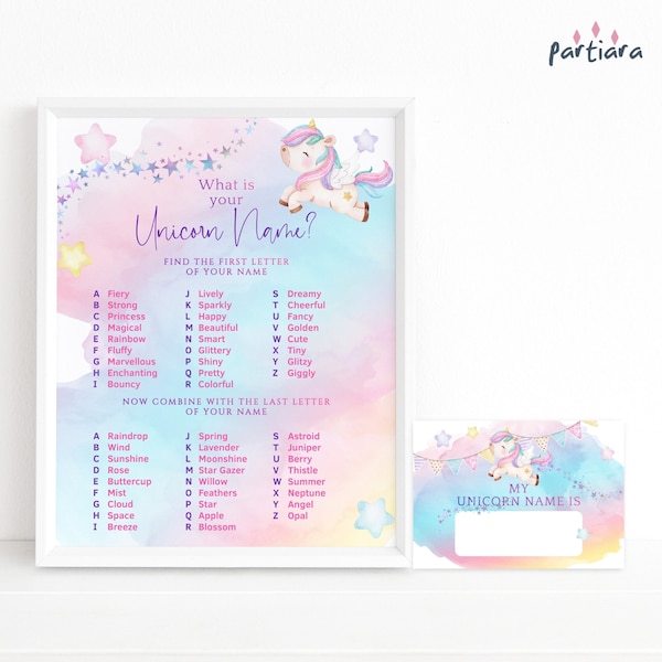 Unicorn Name Sign - Etsy