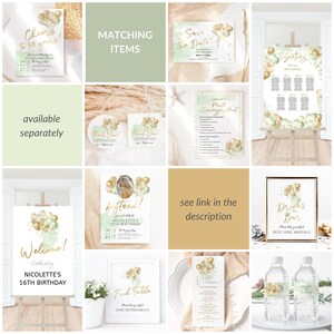 Green Birthday Welcome Sign Template, Teen Girls 16th Party Welcome ...