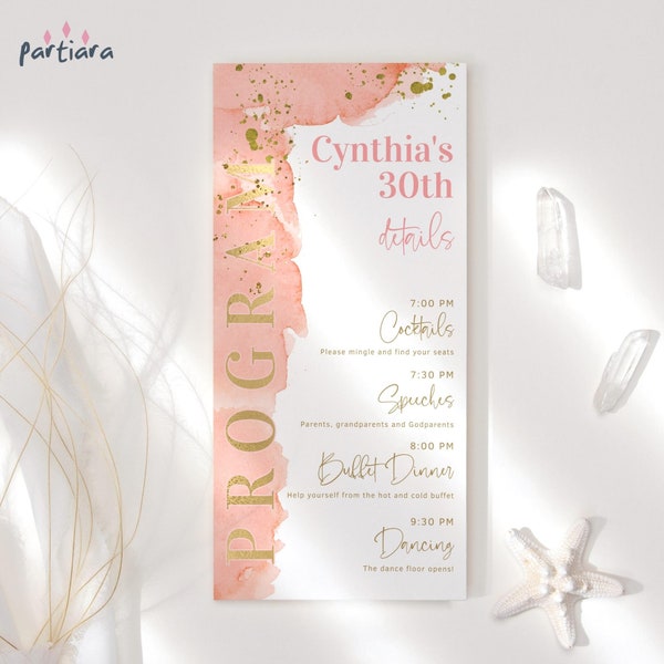 Printable Retirement Program Template - Etsy