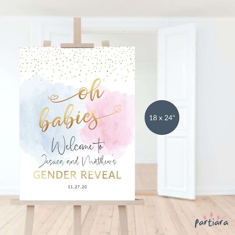 Twins Gender Reveal - Etsy