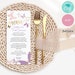 Girls Communion Menu Cards First Holy Communion Reception - Etsy