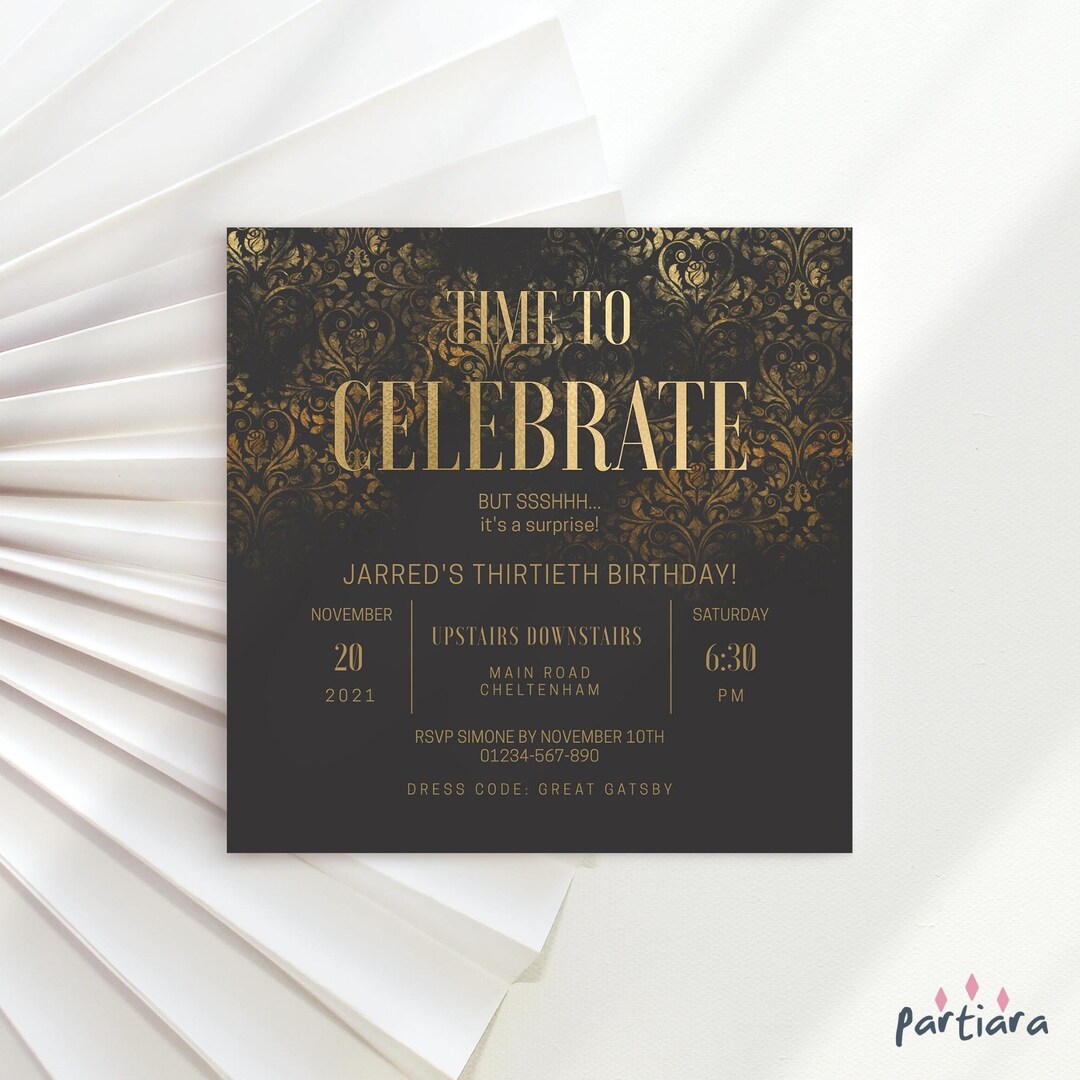 Celebration Invitation, Time to Celebrate Invite Template, Ladies ...