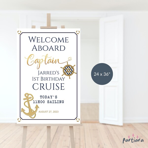 Boat Welcome Party Sign - Etsy