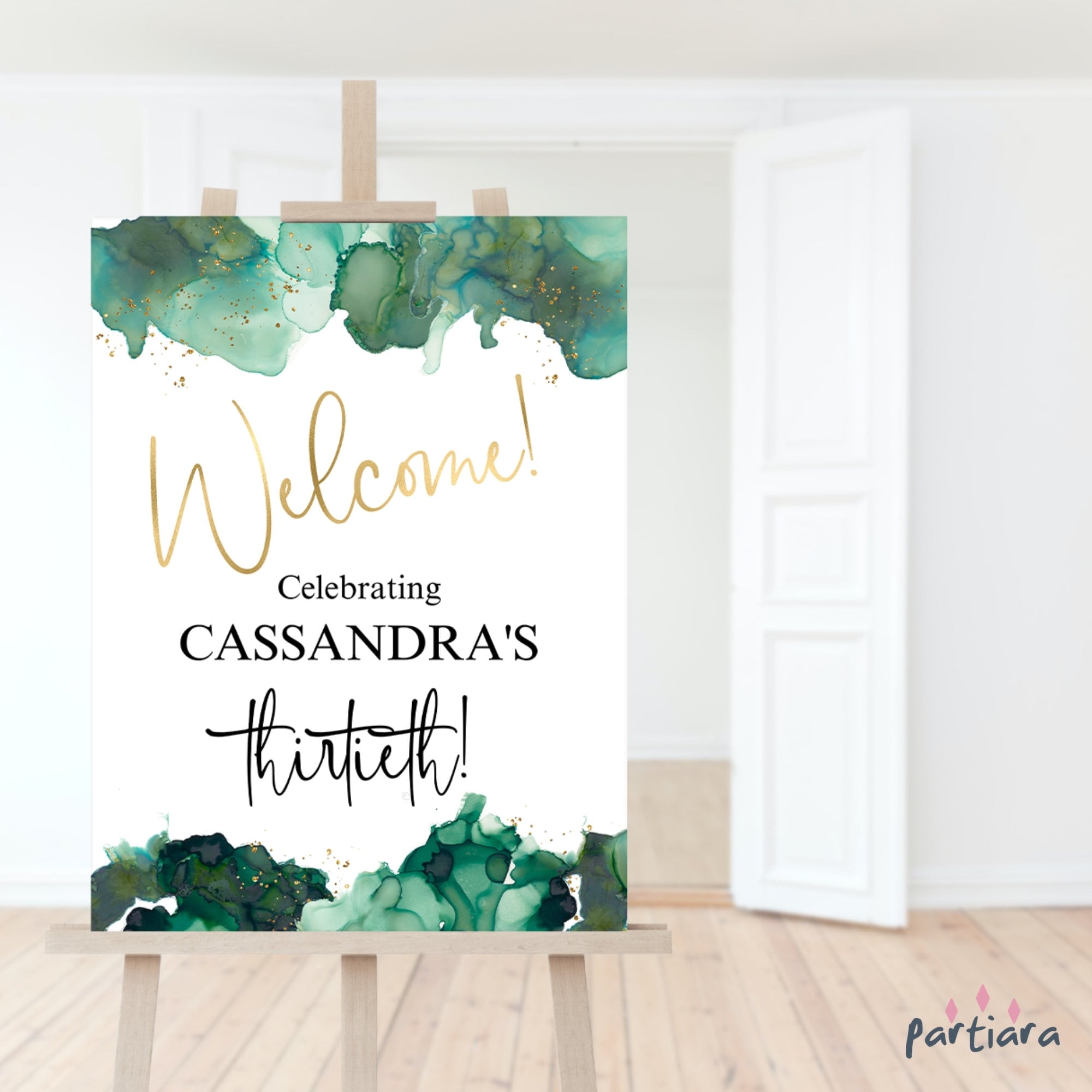 Editable Birthday Welcome Sign Ladies Dinner Party Welcome - Etsy