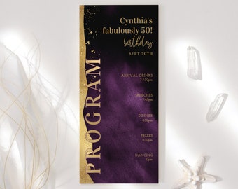 Purple Gold Party | Etsy