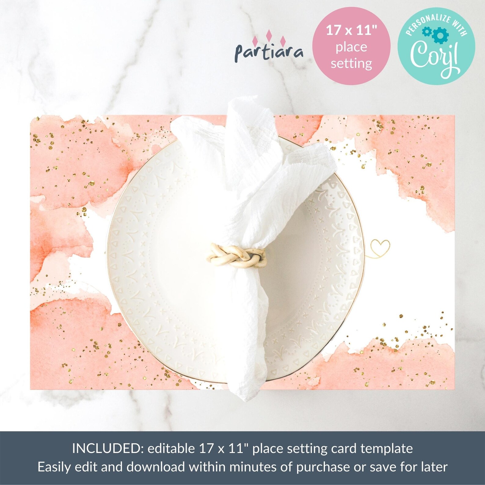 Birthday Placemat Printable Ladies Teen Girls Party Table Place Mat ...