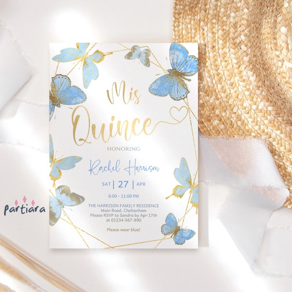 Quinceanera Invitation Printable - Etsy