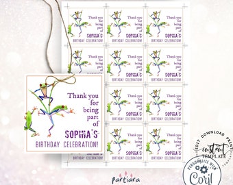 Frog Party Printable | Etsy