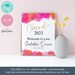 Pink Orange Graduation Sign Class of 2023 Welcome Poster 11x14 Editable ...