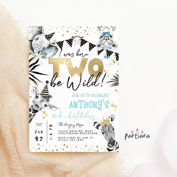 Two Wild Birthday - Etsy