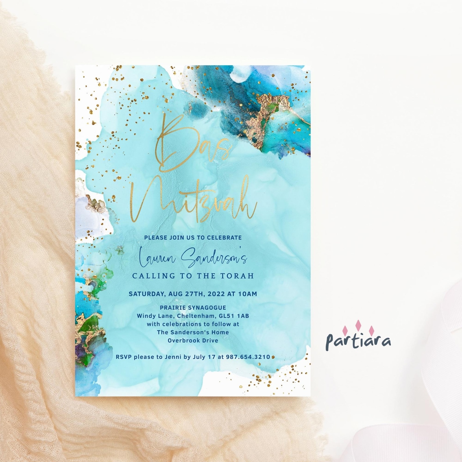 Bas Mitzvah Invite Printable Bat Mitzvah Celebration Editable - Etsy