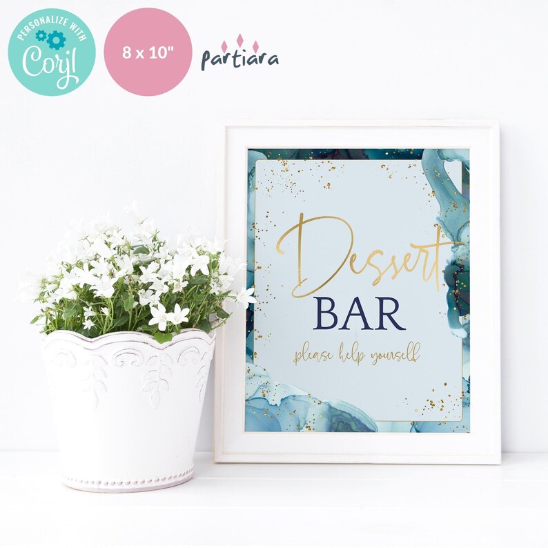 Editable Dessert Bar Sign Printable Ladies Birthday Lunch - Etsy