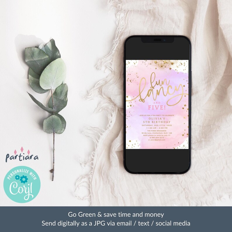 Fun and Fancy Birthday Invitation Template: Girls Unicorn Theme ...
