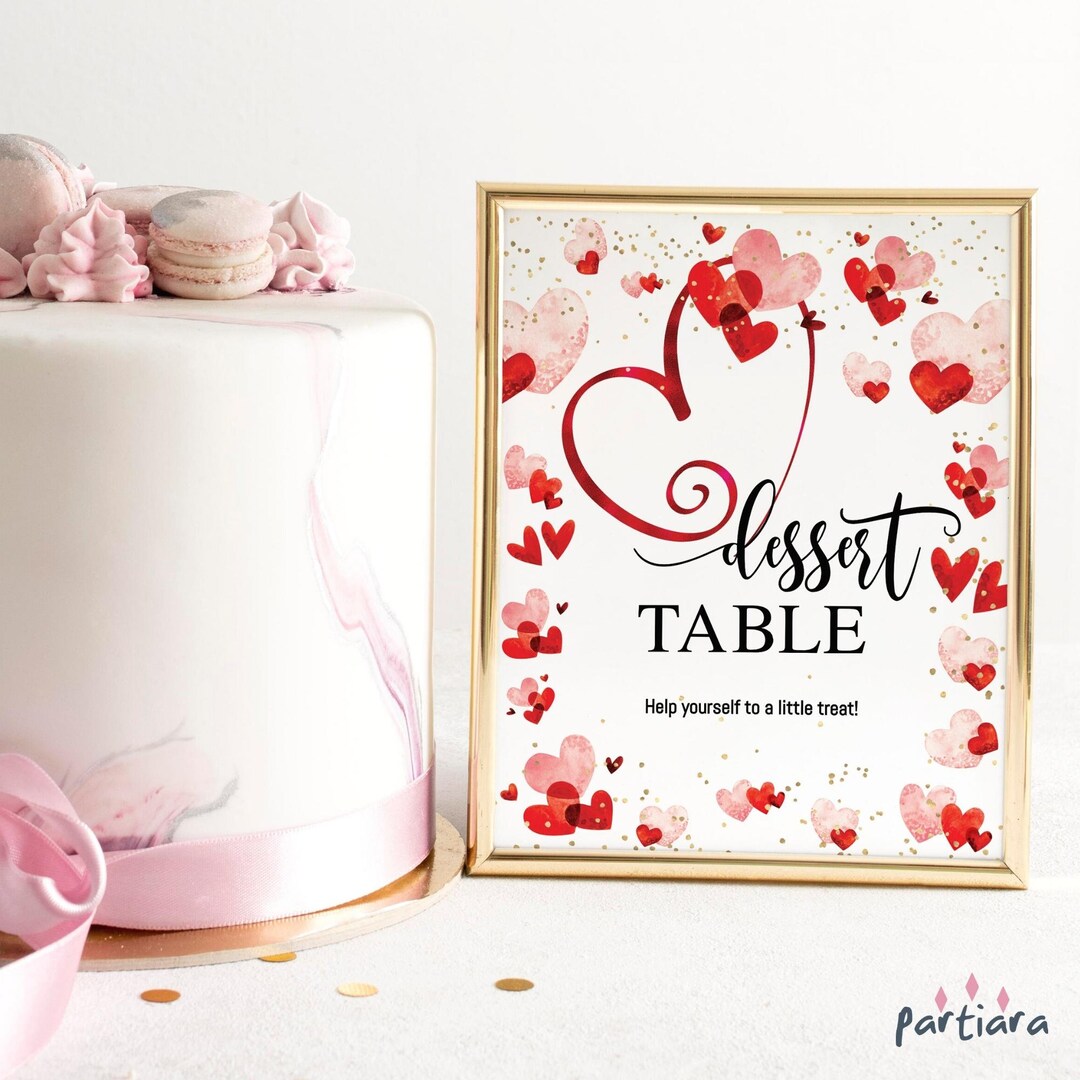Sweetheart Party Dessert Table Sign Girl Baby Shower Decor Printable ...