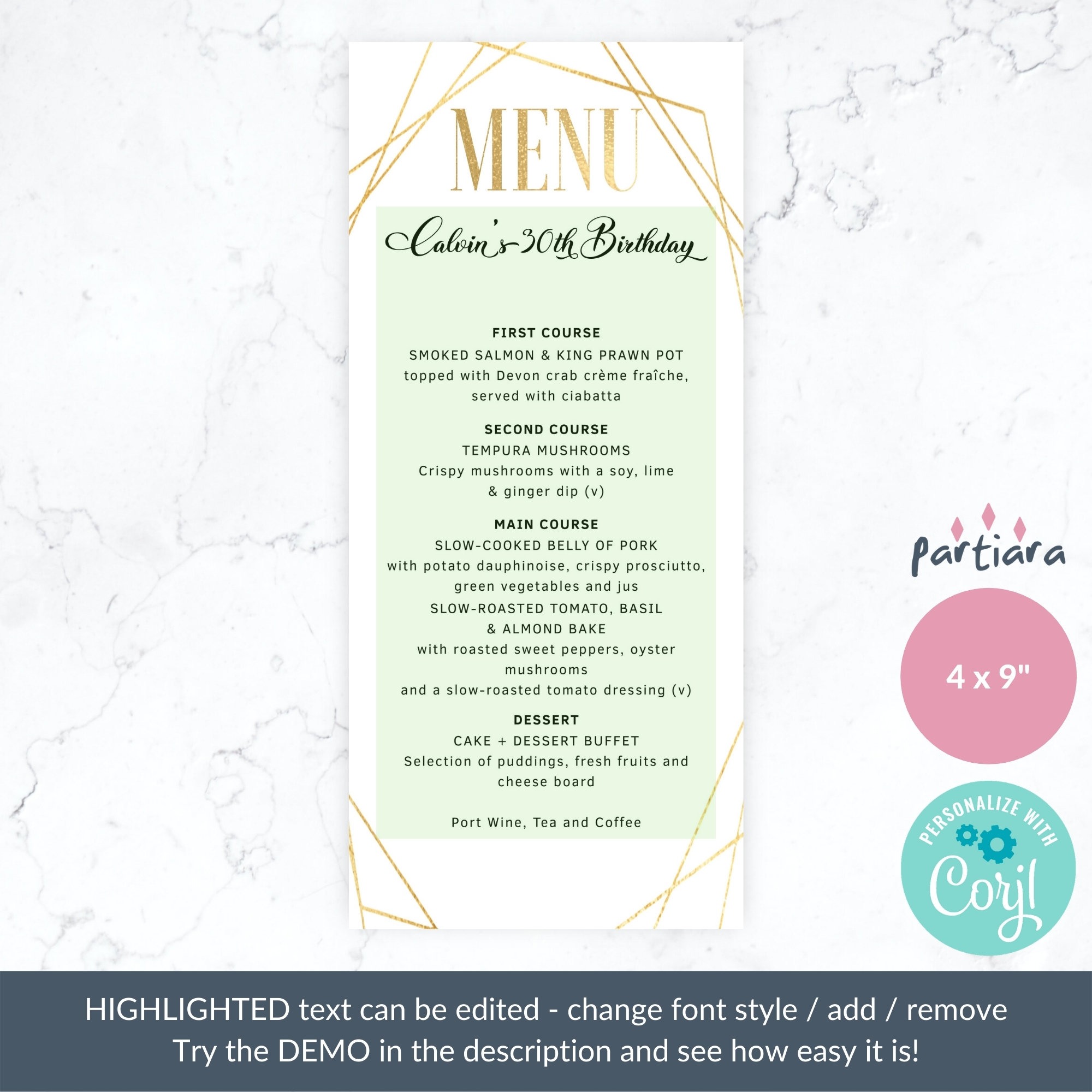 DIY Menu Cards Editable Modern All White Party Menus Printable - Etsy