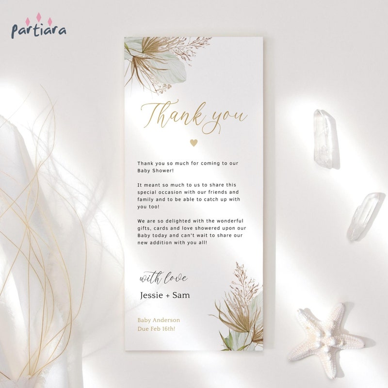 Boho Thank You Cards - Etsy