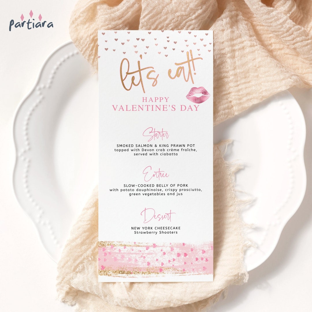 Galentines Day Menu, Valentines Day Brunch, Valentine's Dinner Party ...