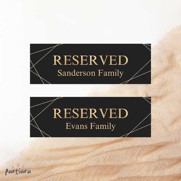 Reserved Table Sign - Etsy