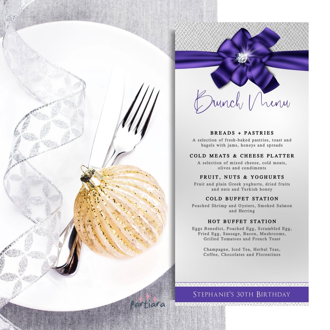Birthday Party Menu Card Template EDITABLE Buffet Brunch Etsy Birthday Party Menu Card Template EDITABLE Buffet Brunch Etsy