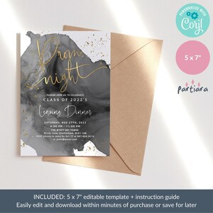 Prom Invitation, Prom Night Party Invite Printable, Prom Send off ...