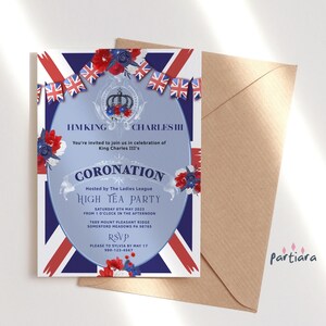 Editable Kings Coronation Invite Template Street Party Invitations ...