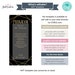 Program Card Editable Template Black and Gold Birthday Dinner Party ...
