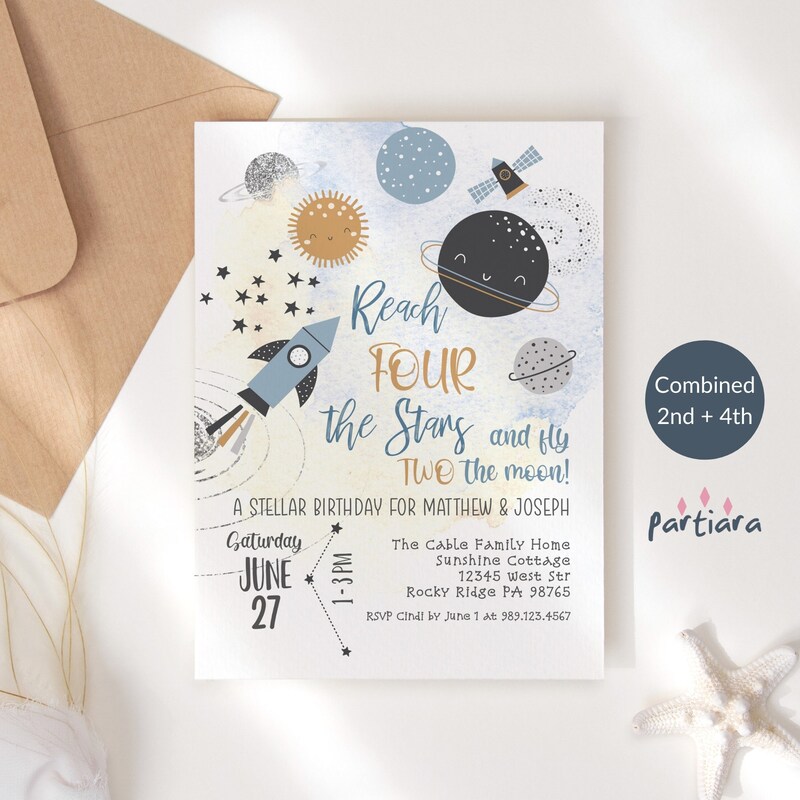 Space Invites - Etsy