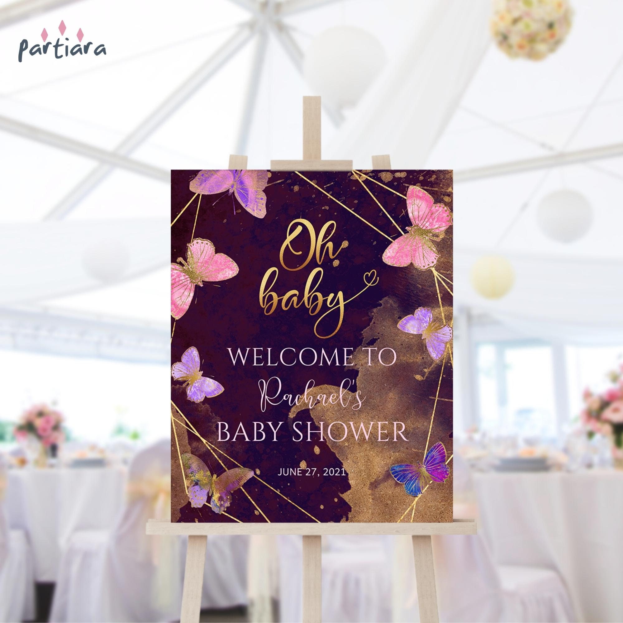 Paper Invitations Invitations & Announcements Pink Floral Baby Shower ...